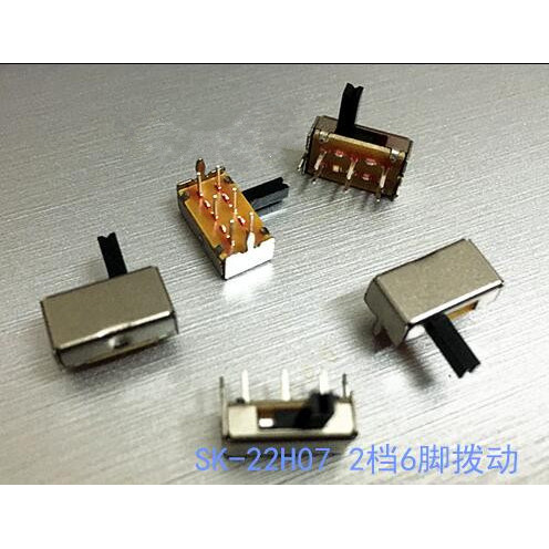 Jual 10PCS SK-22H07 6mm High Side Toggle switch 2P2T 2 Position Slide Switch 6 Pin DC 50V 0.3A ...