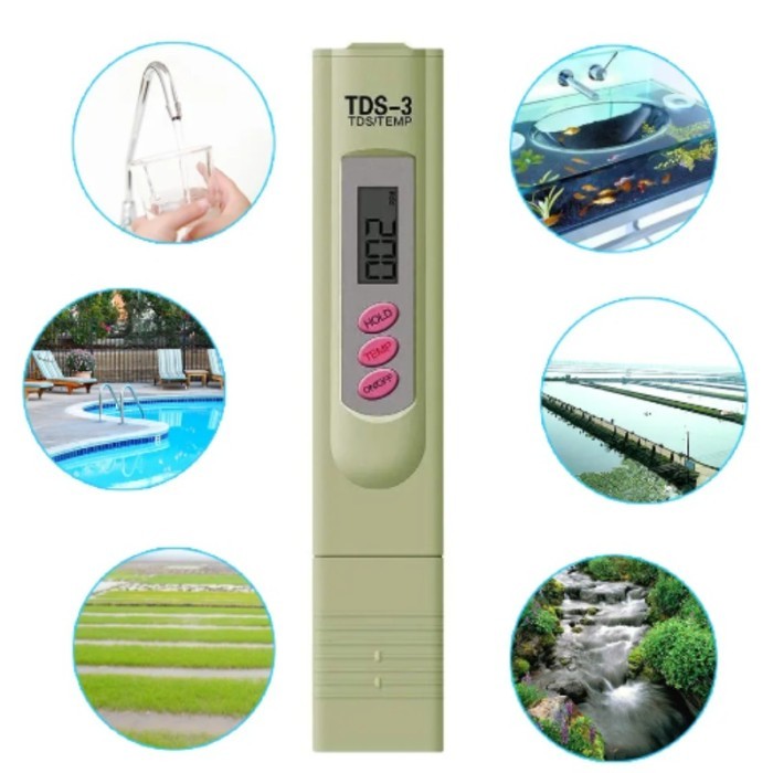 Jual Terlaris !! TDS Meter 3 digit TDS3 - Alat ukur PPM Kualitas Air ...