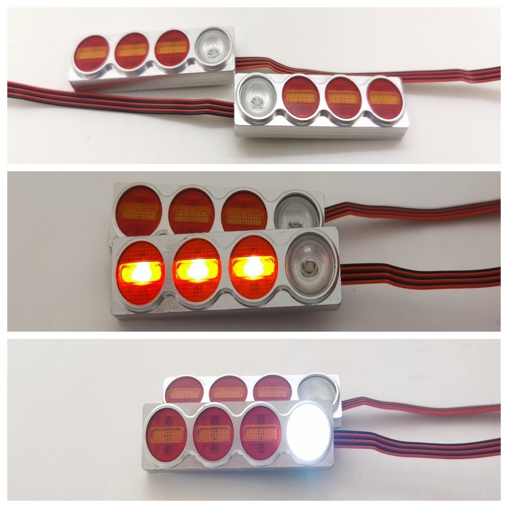 Jual Metal LED tail light tail lamp For 1/14 Tamiya RC Truck car SCANIA R730 R470 R620 VOLVO ...