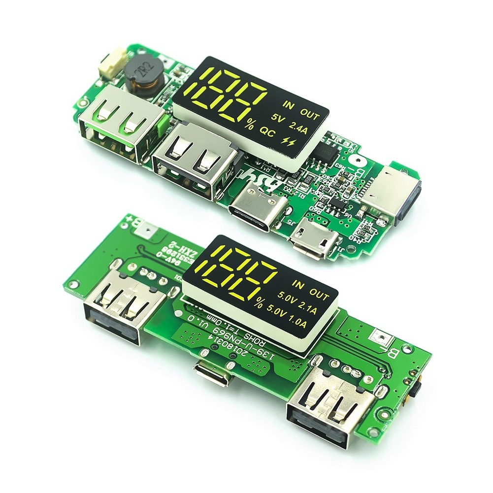 Jual 18650 Lithium Battery Digital Display Charging Module With Display ...