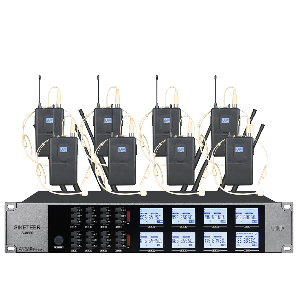 Jual Professional wireless microphone system Head-worn condenser microphone Church School ...