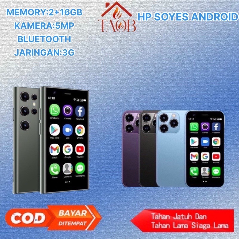 Jual TAOB hp mini android Soyes Mini Phone ram 2/16G jaringan 3G ...