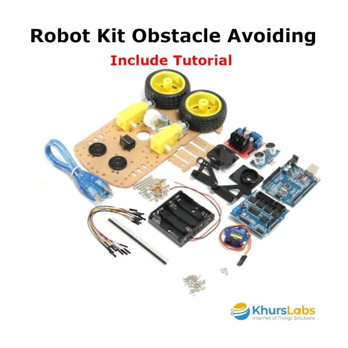 Jual Or99 Robot Kit Obstacle Avoidance - Halang Rintang Arduino Smart Car 2WD | Shopee Indonesia
