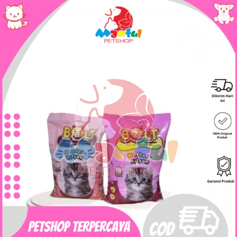 Jual Makanan Kucing Repack Bolt Cat Mother Kitten Tuna 500gr|REPACK ...