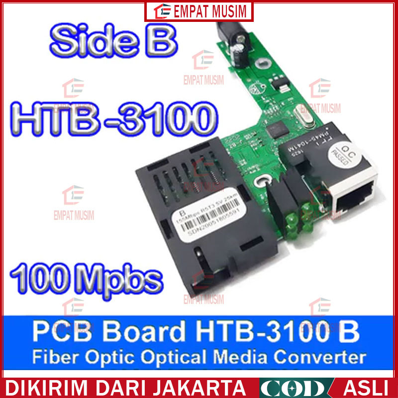 Jual PCB Board NetLINK HTB-3100 A/B Fiber Optic Optical Media Converter ...