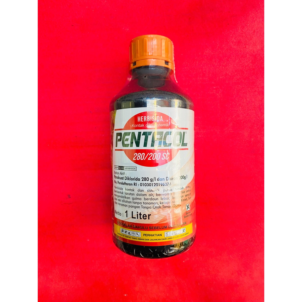 Jual PENTACOL 280/200SC Herbisida kontak sistemik purna tumbuh isi 1lt ...