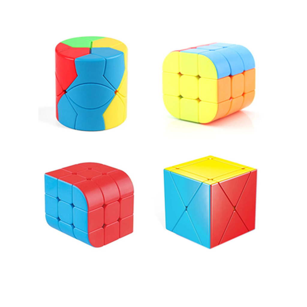 Jual Fanxin 3x3 Series Gea/Barrel/Rainbow Mirror/X Stickerless Magic ...