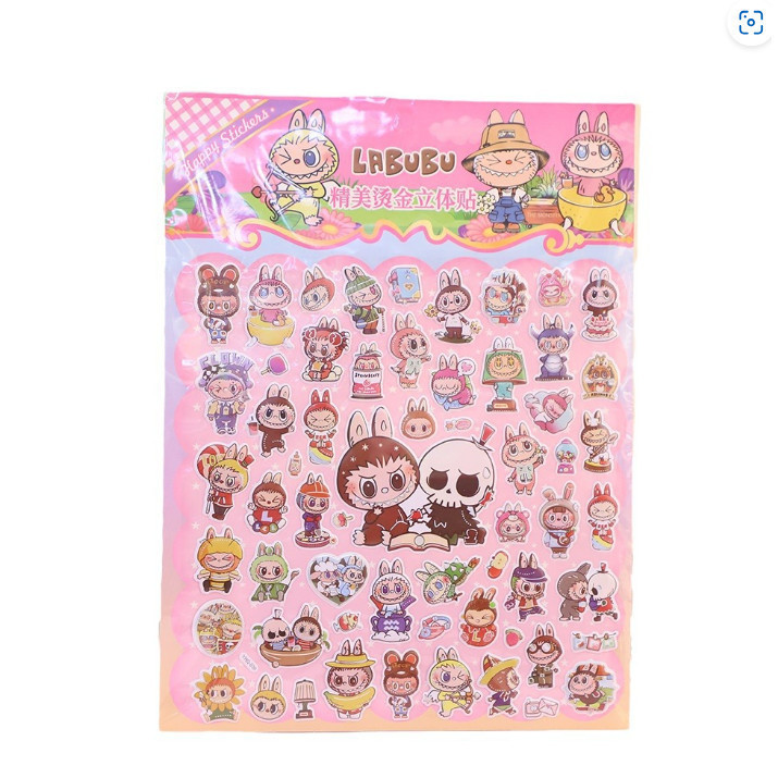 Jual J2 - Stiker 3D Labubu Popmart besar Happy Stickers | Shopee Indonesia