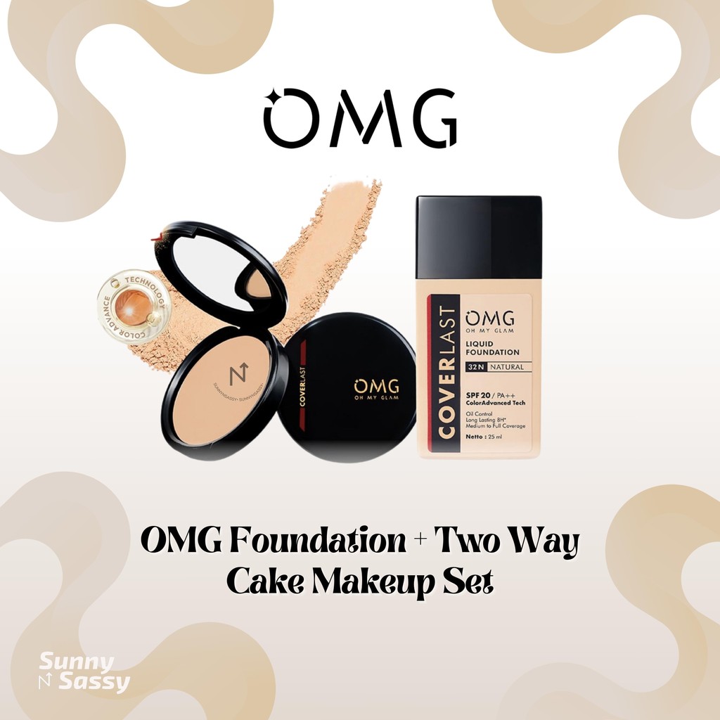 Jual OMG FAVOURITE BUNDLE! Duo Power Cover (Foundation + Bedak ...
