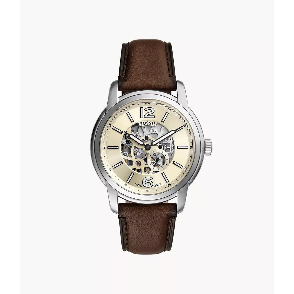 Jual Fossil Automatic Heritage Brown Jam Pria 43MM ME3264 | Shopee ...
