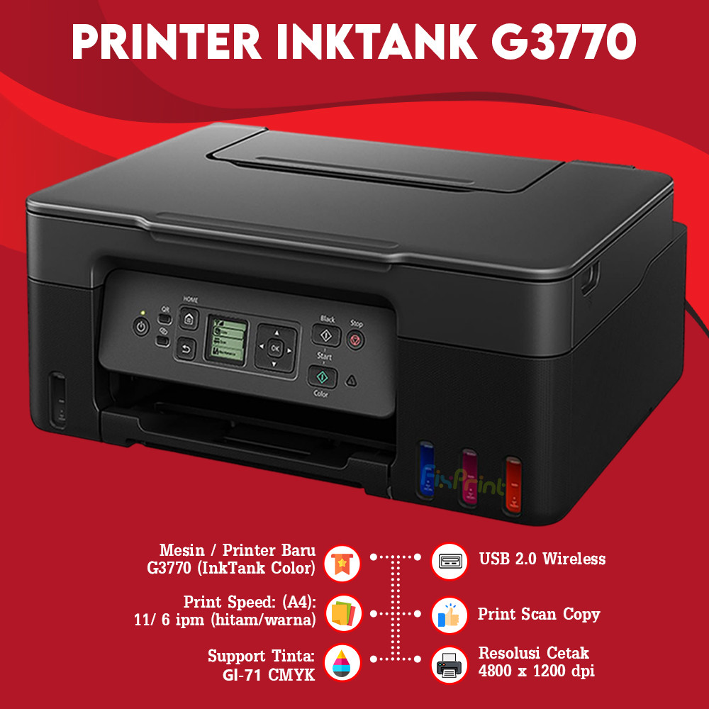 Jual Printer G3770 InkTank All-In-One Print Scan Copy Wireless G 3770 ...