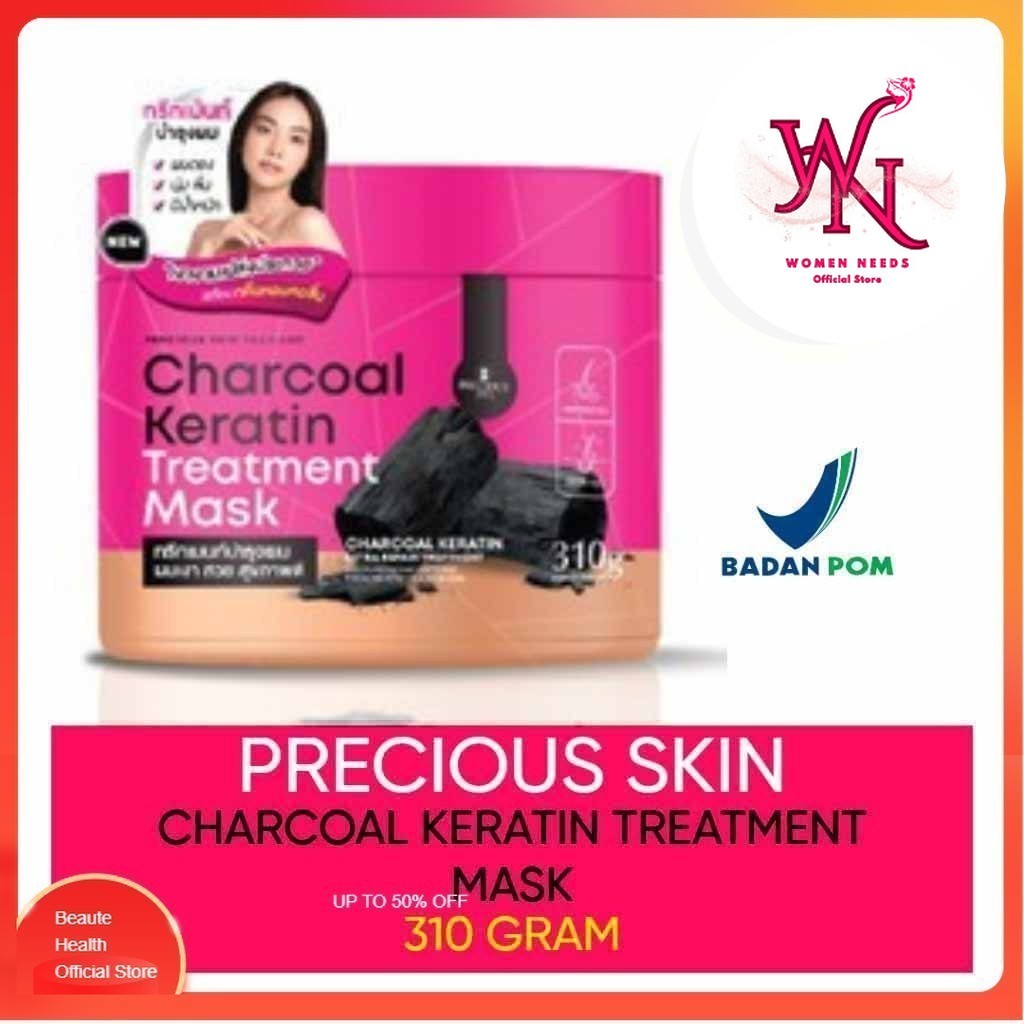 Jual Charcoal Keratin Treatment Mask 310g Merk Precious Skin Thailand ...