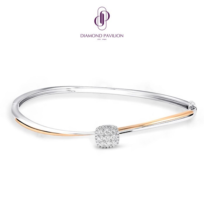 Jual Diamond Pavilion Gelang Emas Batu Berlian Chalissa Bangle | Shopee ...