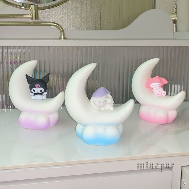 Jual Sanrio MINISO Lampu Malam LED Kuromi Cinnamoroll Lampu Bulan Lampu ...