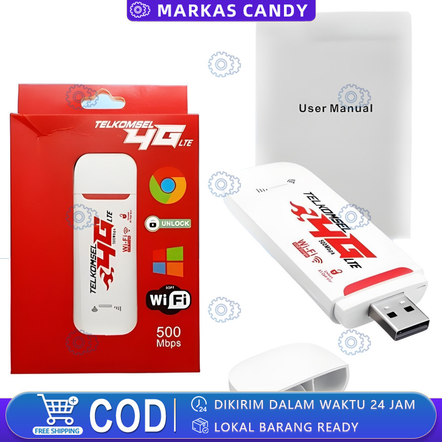 Jual Modem WIFI 4G Support All Operator SIM card 500 Mbps Modem 4G LTE ...
