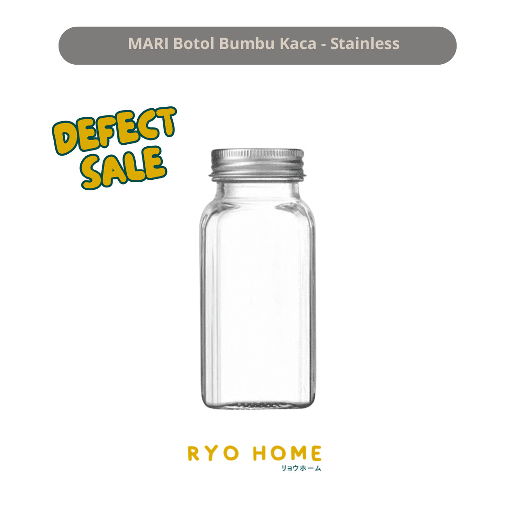 Jual DEFECT - Ryo Home - MARI Botol Bumbu Kaca / 120 ml / Dapur ...