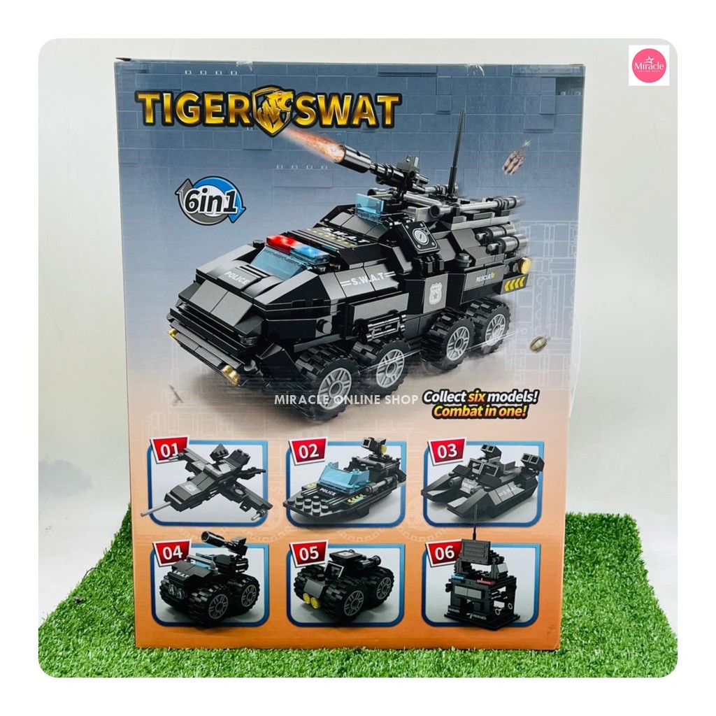 Jual Mainan Edukasi Anak Block Mobil Militer - Blocks Mobil Combat Swat ...