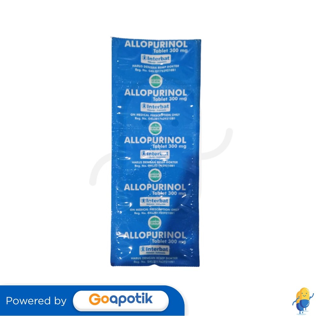 Jual Allopurinol Interbat 300 Mg Strip 10 Tablet | Shopee Indonesia