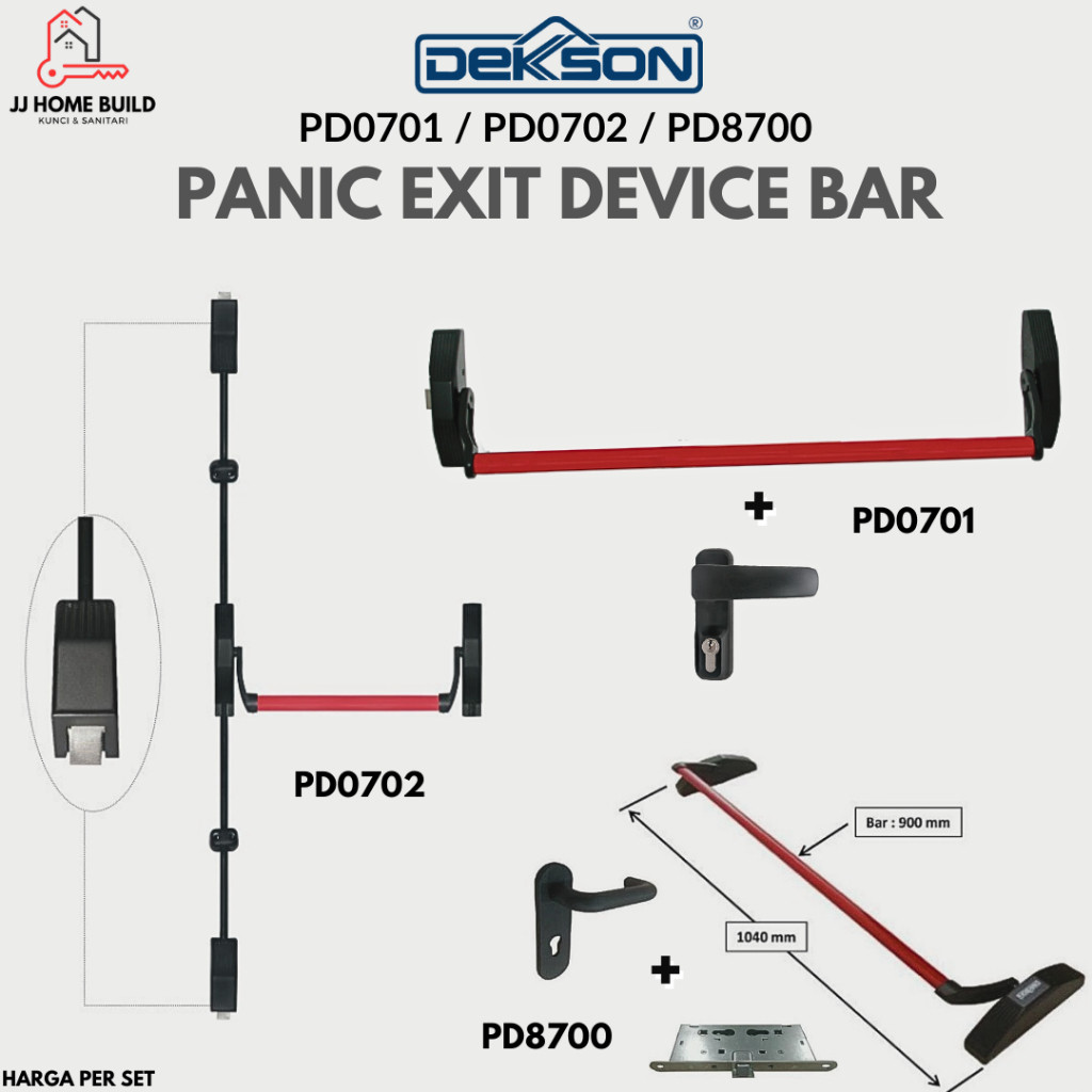 Jual Panic Bar Dekson/Single Door/ PD0701 / PD0702 / PD8700 / Double ...