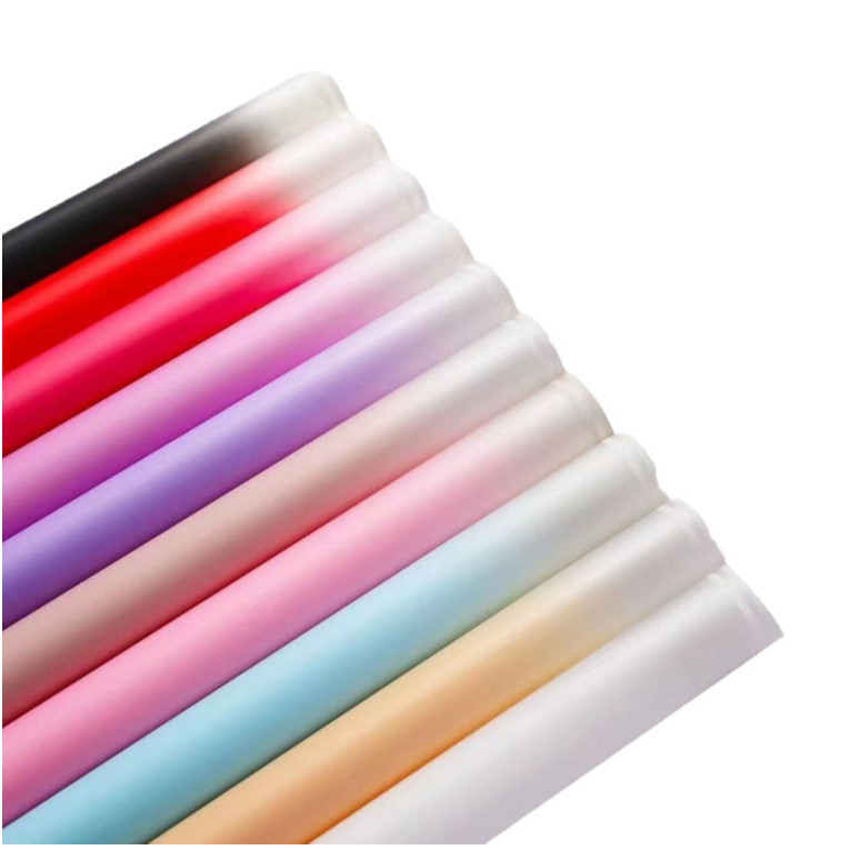 Jual ISI 20 LEMBAR Kertas Buket Bunga GRADASI WARNA Flower Wrapping ...