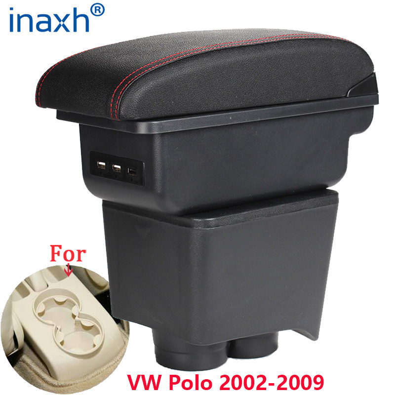 Jual For Volkswagen Polo Armrest For VW Polo 9N 3 Car Armrest box 2002 ...