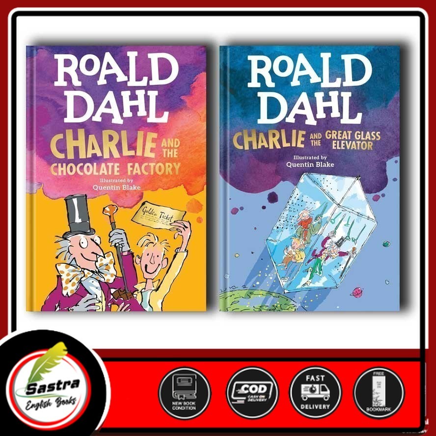Jual Charlie and the Chocolate Factory & The Great Glass Elevator by ...