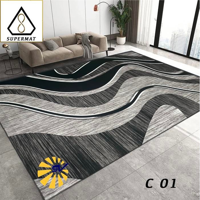 Jual Karpet Eropa Supermat Modern Minimalis Abstrak Uk. 200 x 300 cm ...