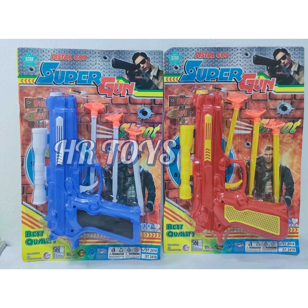 Jual Pistol Mainan Anak Super Gun + Anak Panah Karet | Mainan Tembakan ...