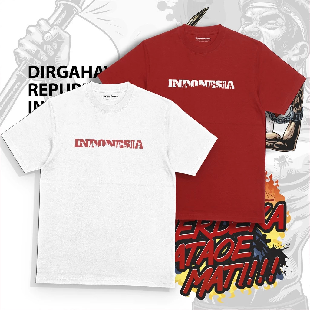 Jual Kaos Dirgahayu Indonesia T-Shirt Kemerdekaan HUT RI Baju Panitia Independece Day | Shopee ...