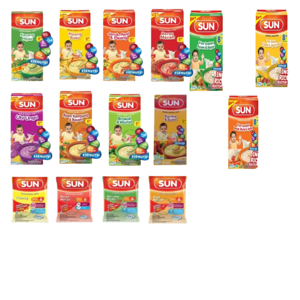 Jual SUN Bubur Susu Sereal Kotak Dan Sachet /TIM LANJUTAN FOC | Shopee ...