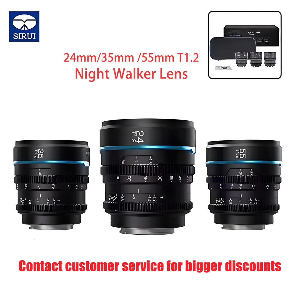 Jual Sirui Night Walker Lens 24mm/ 35mm/ 55mm T1.2 Series Camera Lens ...