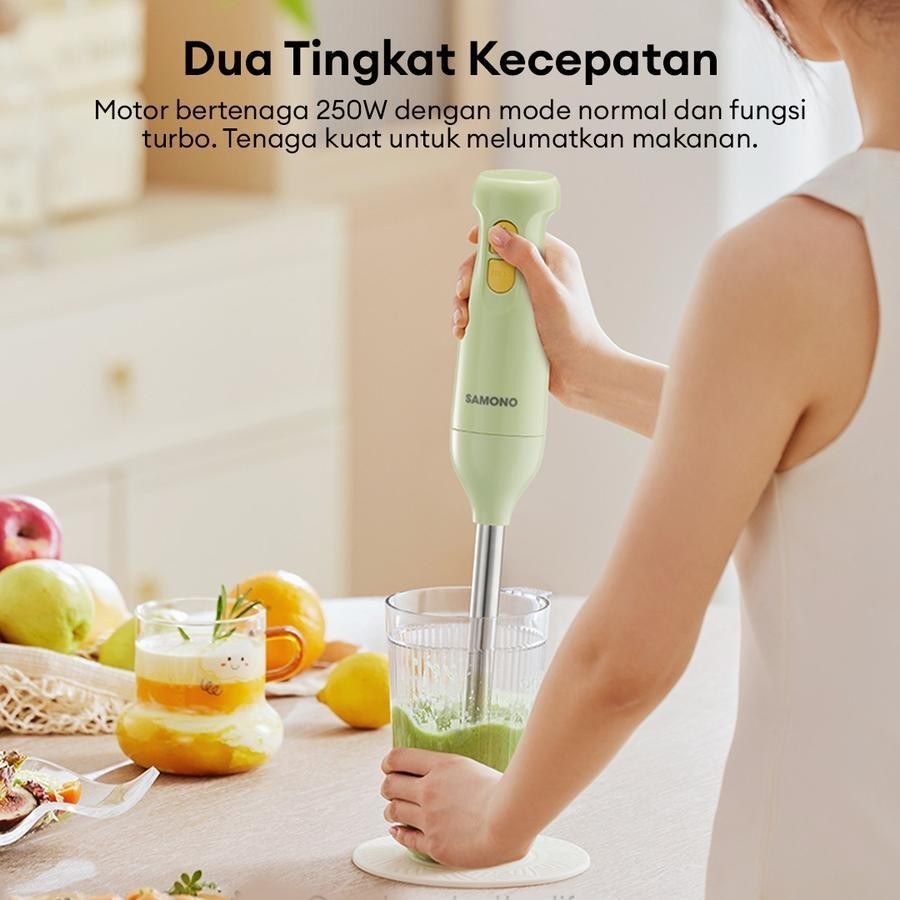 Jual SAMONO Hand Blender SW-HB200A - Blender Tangan 250W Pisau Tajam ...