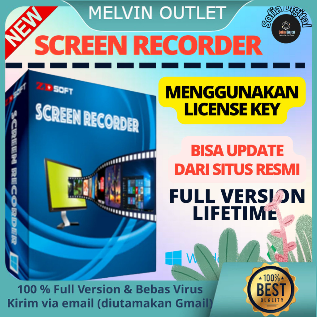 Jual ZD Screen Recorder Pro + License Key Original (Aplikasi Perekam ...
