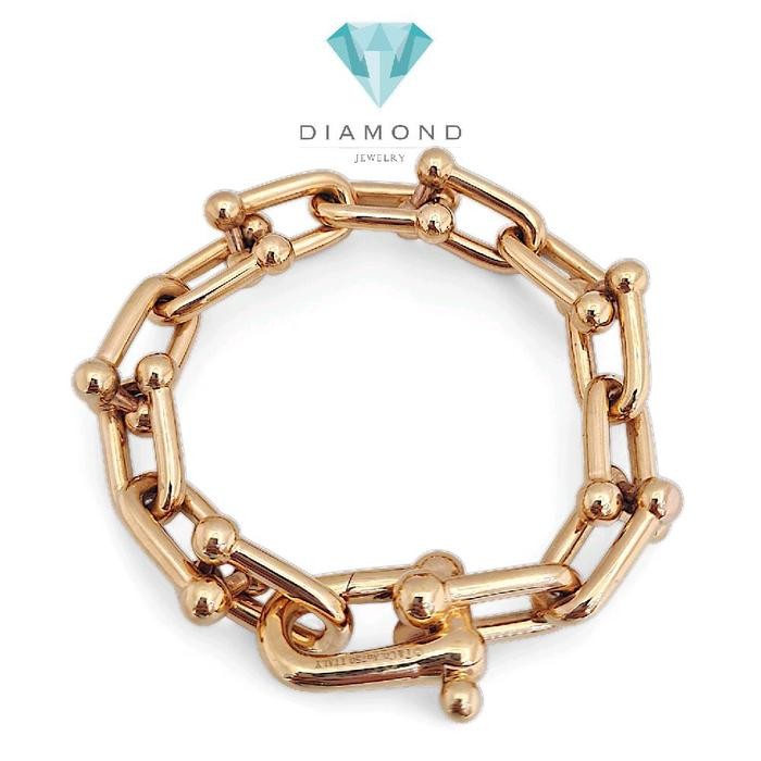 Jual Large Hardware GOLD BRACELET 18K / Diamond Jewelry 401GBD6026RY ...
