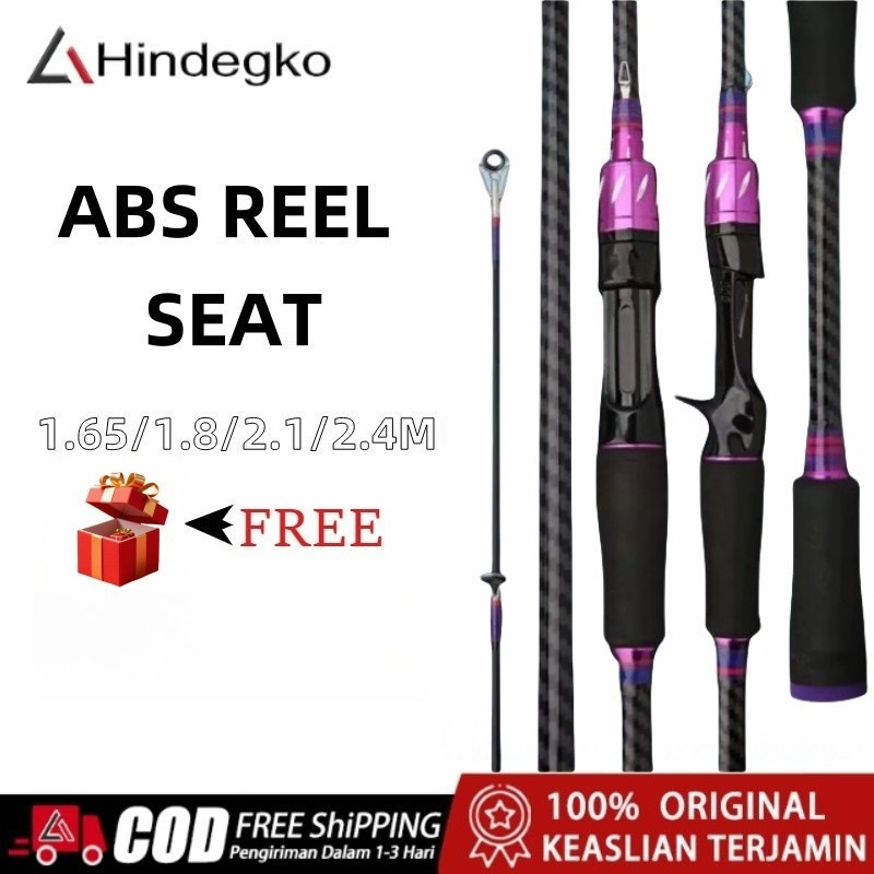 Jual Ultralight Baitcasting Rod Medium Joran Pancing Carbon Lure M ...