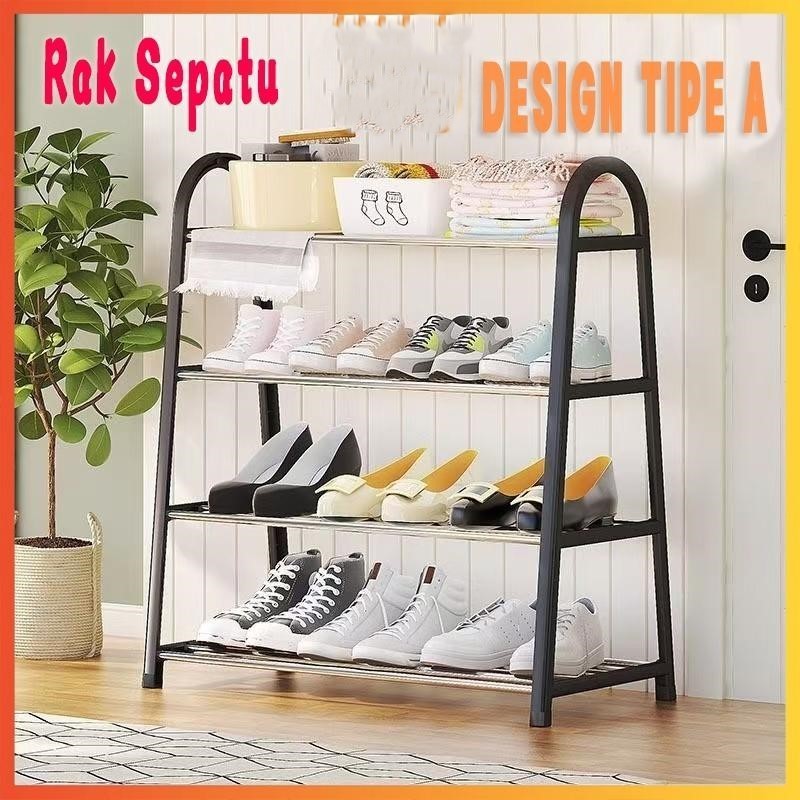 Jual Rak Sepatu 4+5 Susun | Besi Baja Estetik Minimalis Tahan Karat ...