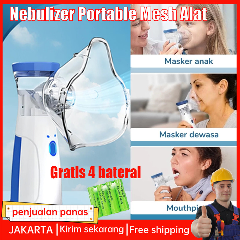 Jual Alat Terapi Pernapasan Handheld Inhaler Nebulizer- JSL-W302 ...
