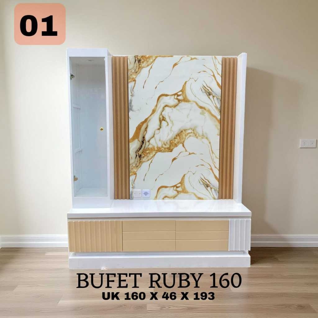 Jual bufet pajang tempat tv type ruby ukuran 160 cm | Shopee Indonesia