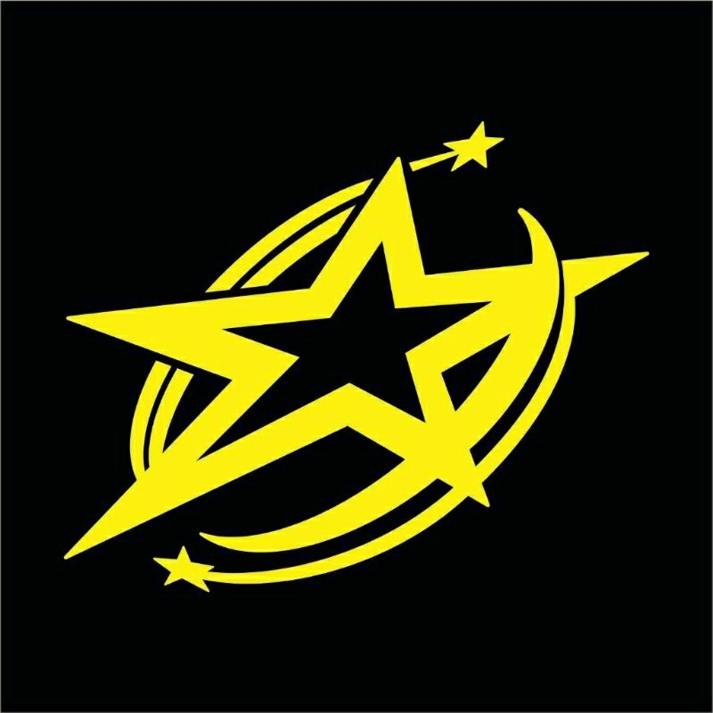 Jual Stiker Motor CUstom Sticker Motor Racing Logo STAR Vinyl ...