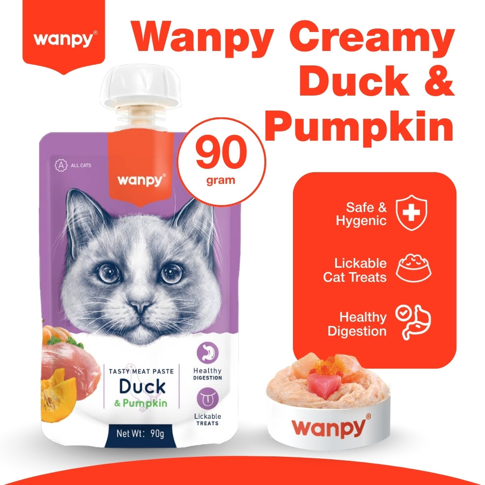Jual Wanpy Cat Snack Treats Camilan Kucing Creamy Meat Paste Duck And ...