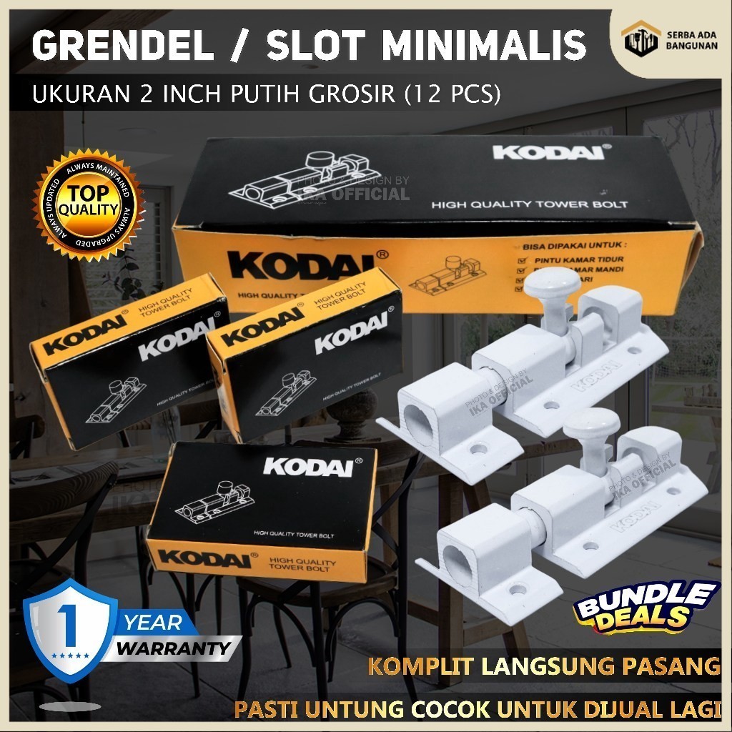 Jual SAB (12 pcs) GROSIR Grendel 2" Slot Gembok Pengunci Pintu Rumah ...