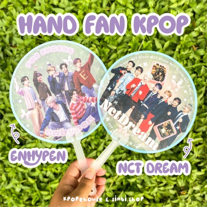 Jual KIPAS TANGAN KPOP HAND FAN TRANSPARANT MIKA PVC LUCU MUSIM PANAS ...