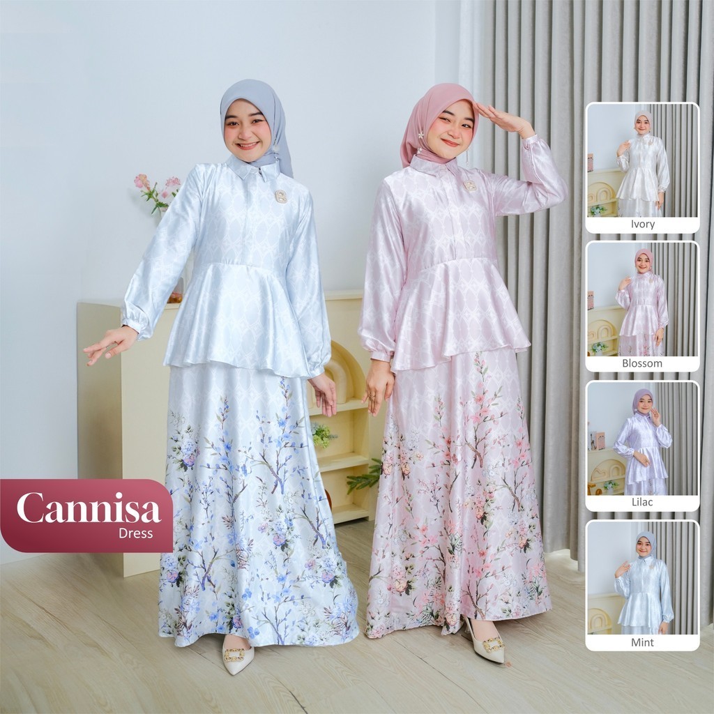 Jual Cannisa Gamis Daily Premium Flowy Exclusive Series (GAMIS SAJA ...