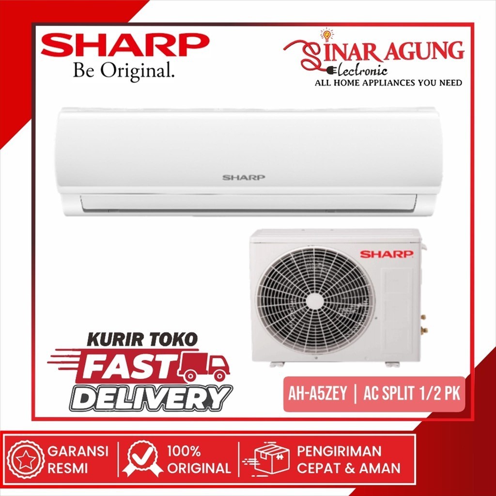 Jual SHARP AH-A5ZEY / AHA5ZEY AC SPLIT 1/2 PK - GARANSI RESMI | Shopee Indonesia