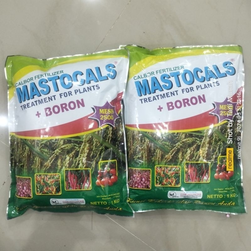 Jual Kalsium Boron MASTOCALS 1 kg Pencegah rontok bunga, busuk buah dan ...