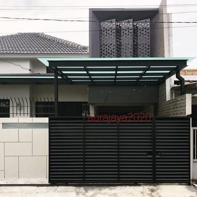 Jual pagar minimalis modern/pagar besi | Shopee Indonesia