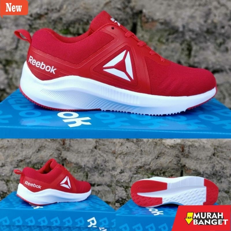 Jual sepatu lari wanita rekomendasi Sepatu RB wanita merah promo lebay ...