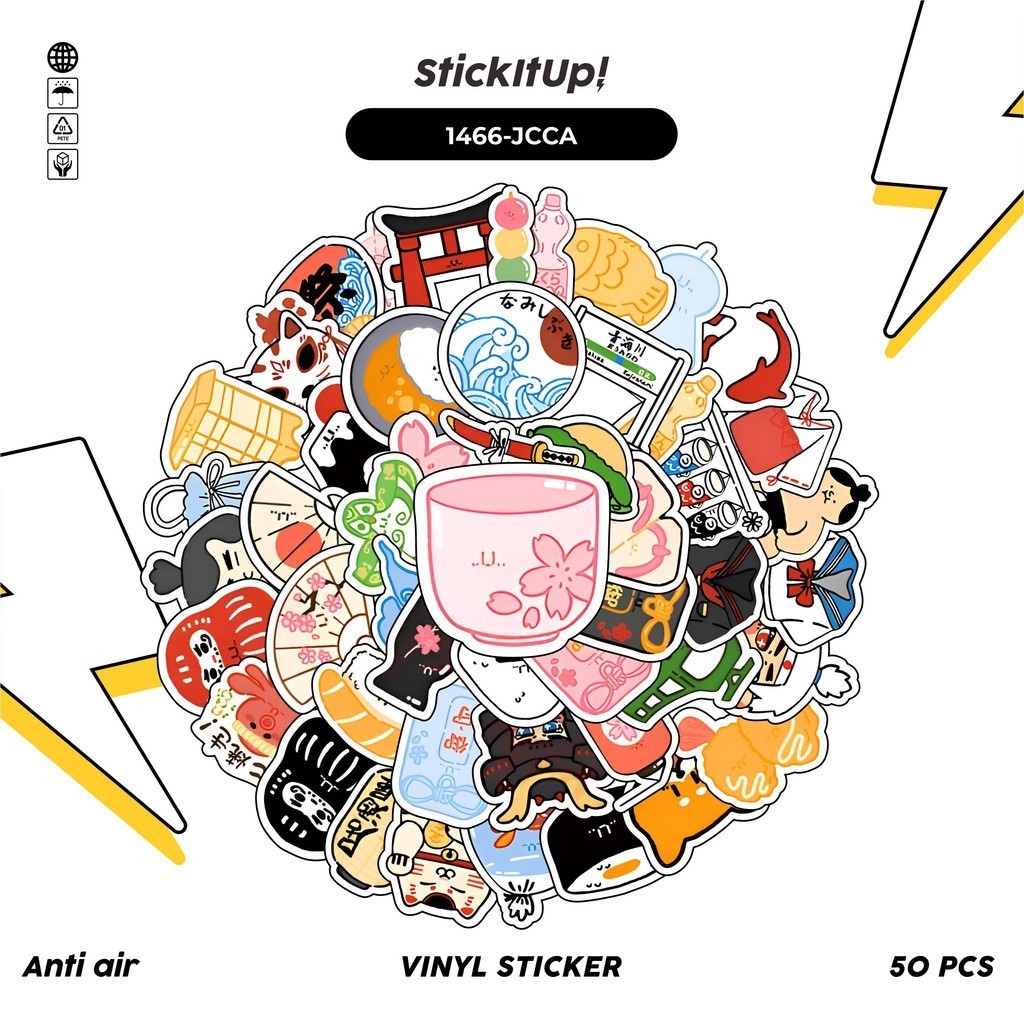 Jual COD 100 Pcs Stiker Pack Japanese Customs and Culture Art v3 Lucu ...