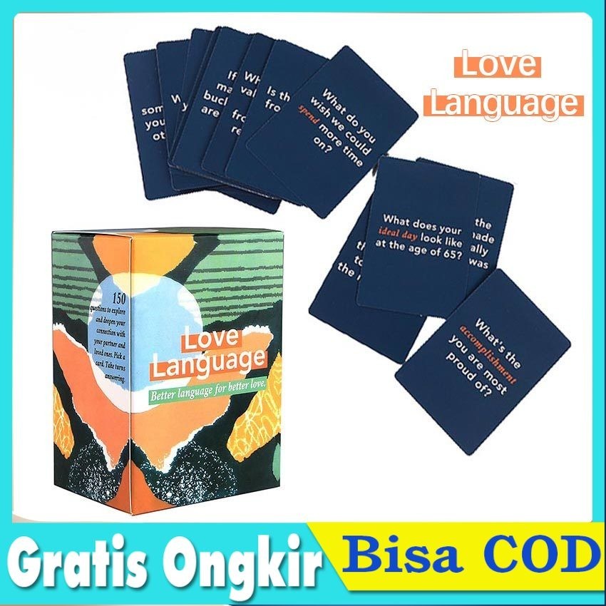 Jual Love Lingual Language Card Games Couple Kartu Game Conversation ...