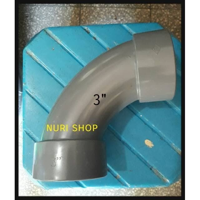 Jual Large Radius Elbow / Long elbow / Long bow / keni kenie PVC 3 inch ...